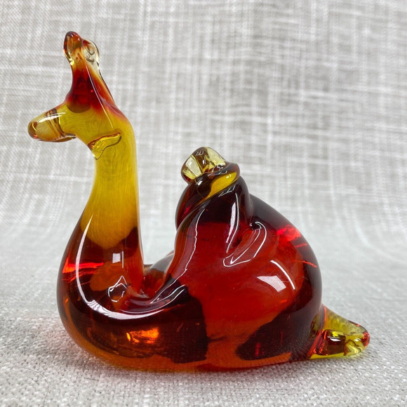 Pilgrim Accents Pilgrim Art Glass Snail Figurine Paperweight Hand Blown Amberina Poshmark